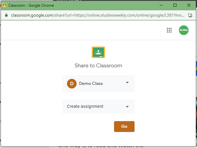How to Assign Content in Google Classroom – Studies Weekly