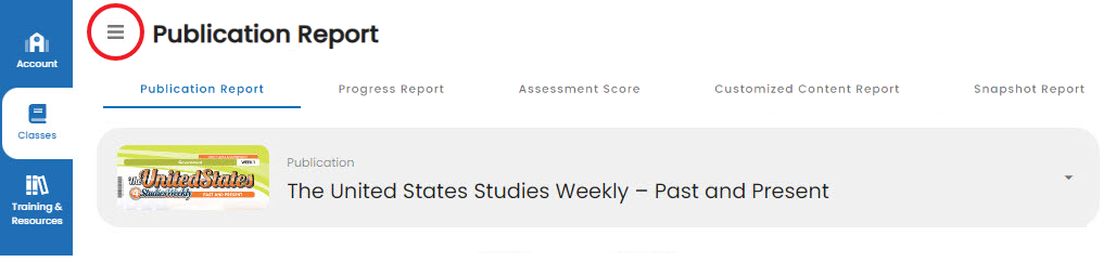 How to Navigate the Reports page – Studies Weekly