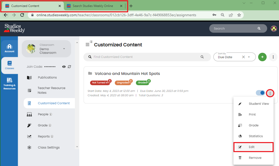 Hot Spot Question Type – Studies Weekly