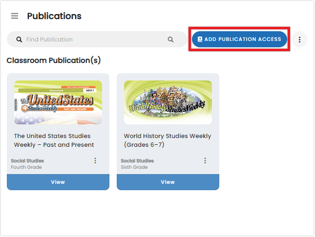 How to Add Publications to a Classroom – Studies Weekly