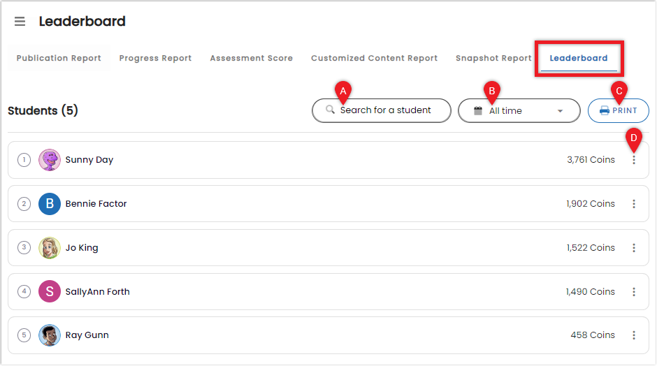 Leaderboard – Studies Weekly