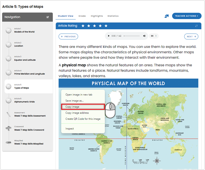 Hot Spot Question Type – Studies Weekly