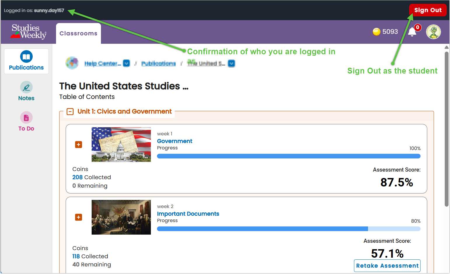 Log In As A Student – Studies Weekly